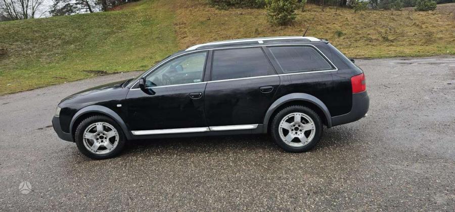 Black Audi A6 Allroad 2000 in Alytus, with an engine capacity of 2.50 L and mileage of 380 thousand km for 2000 €, photo 3 on AUTOMOTO.COM.LV