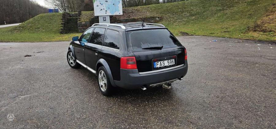 Black Audi A6 Allroad 2000 in Alytus, with an engine capacity of 2.50 L and mileage of 380 thousand km for 2000 €, photo 4 on AUTOMOTO.COM.LV