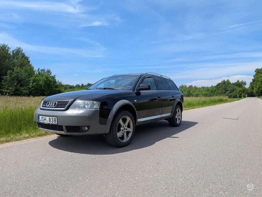 Melns Audi A6 Allroad 2003 Viļņa, ar dzinēja tilpumu 2.50 L un nobraukumu 333 tūkst. km par 1650 €, foto 1 vietnē AUTOMOTO.COM.LV