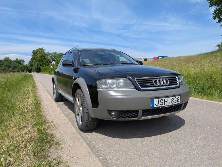 Melns Audi A6 Allroad 2003 Viļņa, ar dzinēja tilpumu 2.50 L un nobraukumu 333 tūkst. km par 1650 €, foto 3 vietnē AUTOMOTO.COM.LV