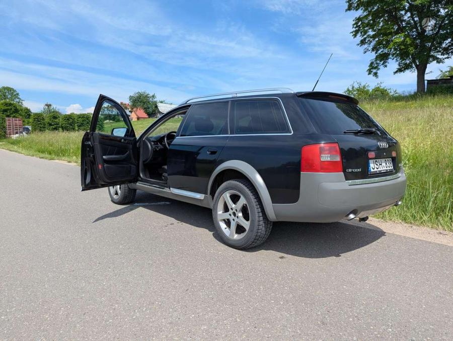 Melns Audi A6 Allroad 2003 Viļņa, ar dzinēja tilpumu 2.50 L un nobraukumu 333 tūkst. km par 1650 €, foto 4 vietnē AUTOMOTO.COM.LV