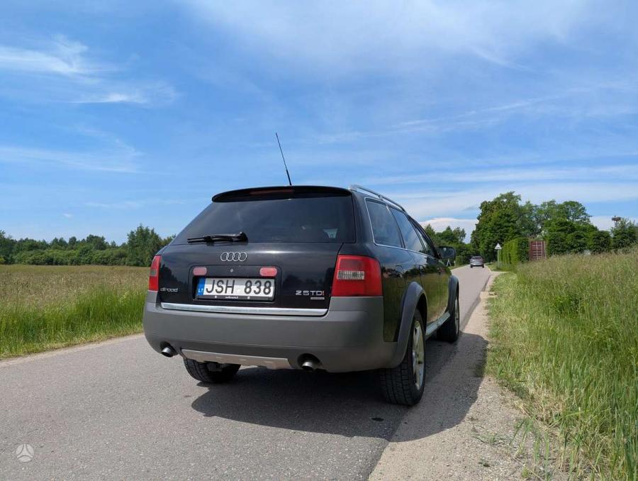 Melns Audi A6 Allroad 2003 Viļņa, ar dzinēja tilpumu 2.50 L un nobraukumu 333 tūkst. km par 1650 €, foto 5 vietnē AUTOMOTO.COM.LV