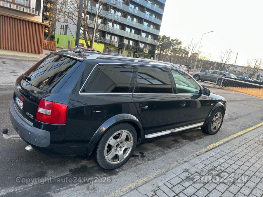 Black Audi A6 Allroad 2004 in Tallinn, with an engine capacity of 2.50 L and mileage of 304 thousand km for 3000 €, photo 4 on AUTOMOTO.COM.LV