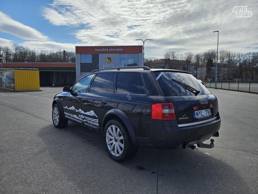 Black Audi A6 Allroad 2004 in Klaipeda, with an engine capacity of 2.50 L and mileage of 368 thousand km for 2200 €, photo 1 on AUTOMOTO.COM.LV