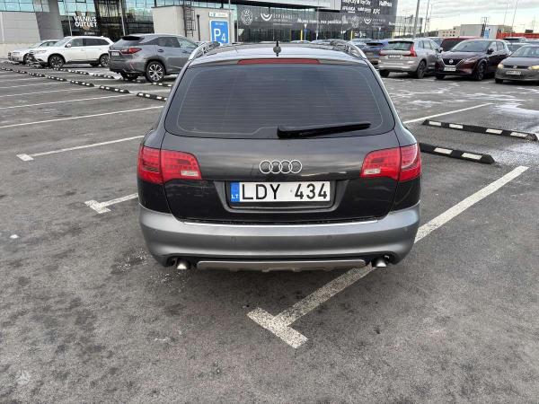 Black Audi A6 Allroad 2006 in Vilnius, with an engine capacity of 2.97 L and mileage of 395 thousand km for 3500 €, photo 4 on AUTOMOTO.COM.LV