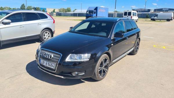 Black Audi A6 Allroad 2006 in Siauliai, with an engine capacity of 2.97 L and mileage of 251 thousand km for 4450 €, photo 1 on AUTOMOTO.COM.LV