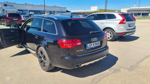 Black Audi A6 Allroad 2006 in Siauliai, with an engine capacity of 2.97 L and mileage of 251 thousand km for 4450 €, photo 5 on AUTOMOTO.COM.LV