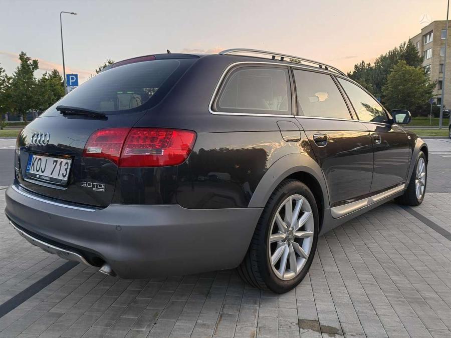 Melns Audi A6 Allroad 2006 Šauļi, ar dzinēja tilpumu 3.00 L un nobraukumu 360 tūkst. km par 3400 €, foto 5 vietnē AUTOMOTO.COM.LV