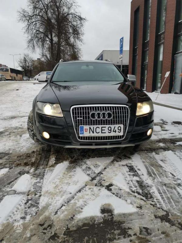 Melns Audi A6 Allroad 2007 Viļņa, ar dzinēja tilpumu 2.97 L un nobraukumu 290 tūkst. km par 4100 €, foto 8 vietnē AUTOMOTO.COM.LV