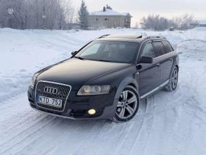 Melns Audi A6 Allroad 2007 Viļņa, ar dzinēja tilpumu 2.97 L un nobraukumu 391 tūkst. km par 3450 €, foto  vietnē AUTOMOTO.COM.LV