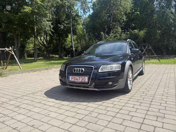 Black Audi A6 Allroad 2007 in Vilnius, with an engine capacity of 2.97 L and mileage of 388 thousand km for 3650 €, photo 2 on AUTOMOTO.COM.LV