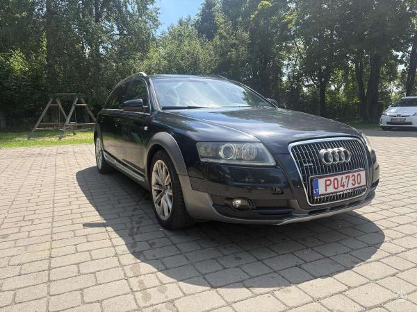 Black Audi A6 Allroad 2007 in Vilnius, with an engine capacity of 2.97 L and mileage of 388 thousand km for 3650 €, photo 3 on AUTOMOTO.COM.LV