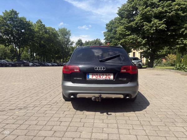 Black Audi A6 Allroad 2007 in Vilnius, with an engine capacity of 2.97 L and mileage of 388 thousand km for 3650 €, photo 5 on AUTOMOTO.COM.LV