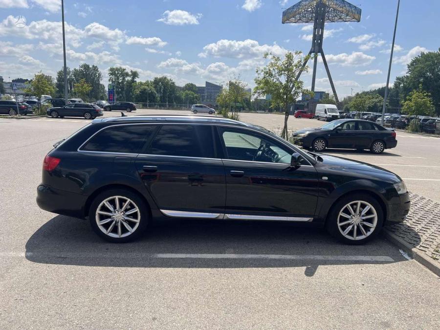 Black Audi A6 Allroad 2007 in Vilnius, with an engine capacity of 2.97 L and mileage of 326 thousand km for 3850 €, photo 5 on AUTOMOTO.COM.LV