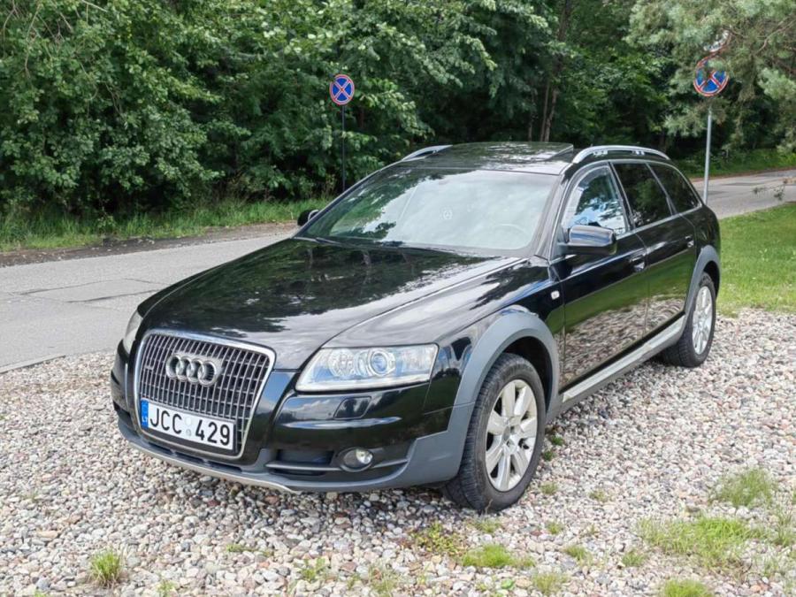 Melns Audi A6 Allroad 2007 Viļņa, ar dzinēja tilpumu 3.00 L un nobraukumu 375 tūkst. km par 3500 €, foto 6 vietnē AUTOMOTO.COM.LV
