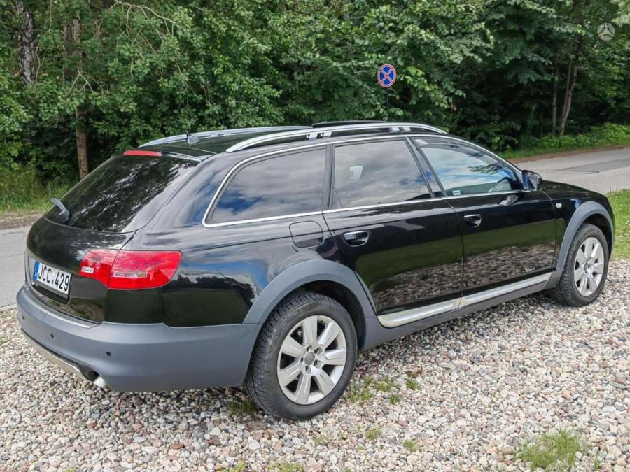 Melns Audi A6 Allroad 2007 Viļņa, ar dzinēja tilpumu 3.00 L un nobraukumu 375 tūkst. km par 3500 €, foto 7 vietnē AUTOMOTO.COM.LV