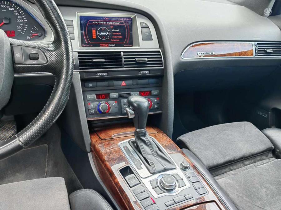 Melns Audi A6 Allroad 2007 Viļņa, ar dzinēja tilpumu 3.00 L un nobraukumu 375 tūkst. km par 3500 €, foto 14 vietnē AUTOMOTO.COM.LV