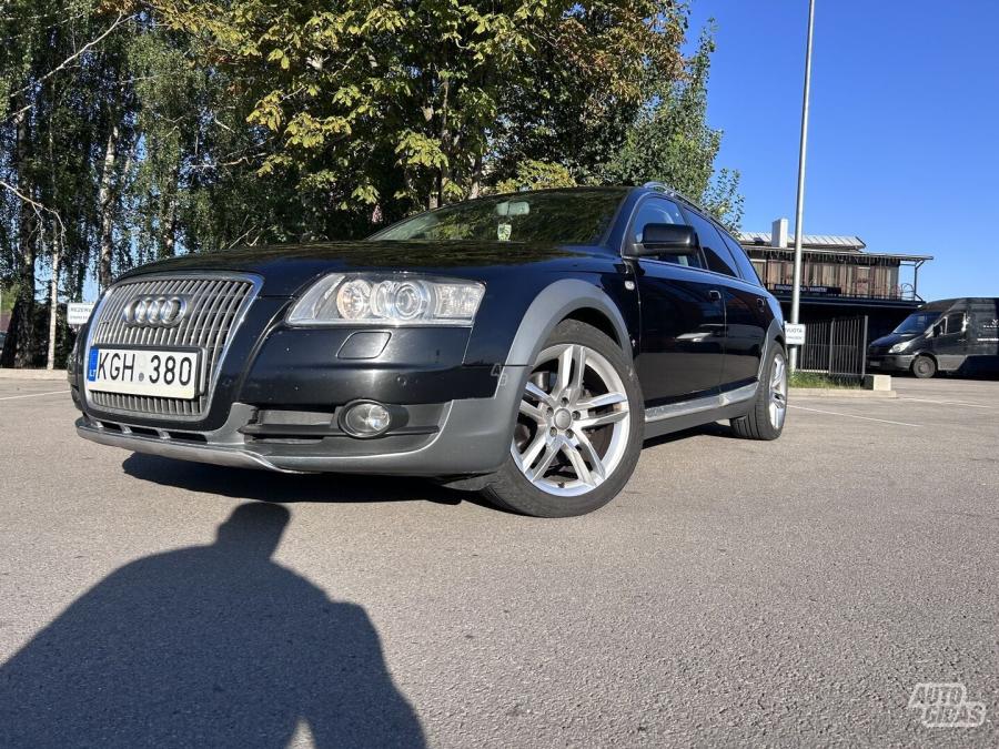 Melns Audi A6 Allroad 2007 Kauņa, ar dzinēja tilpumu 3.00 L un nobraukumu 295 tūkst. km par 4100 €, foto 4 vietnē AUTOMOTO.COM.LV
