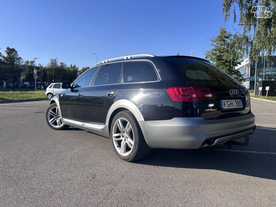 Melns Audi A6 Allroad 2007 Kauņa, ar dzinēja tilpumu 3.00 L un nobraukumu 295 tūkst. km par 4100 €, foto 6 vietnē AUTOMOTO.COM.LV