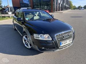 Melns Audi A6 Allroad 2007 Kauņa, ar dzinēja tilpumu 3.00 L un nobraukumu 295 tūkst. km par 4100 €, foto  vietnē AUTOMOTO.COM.LV