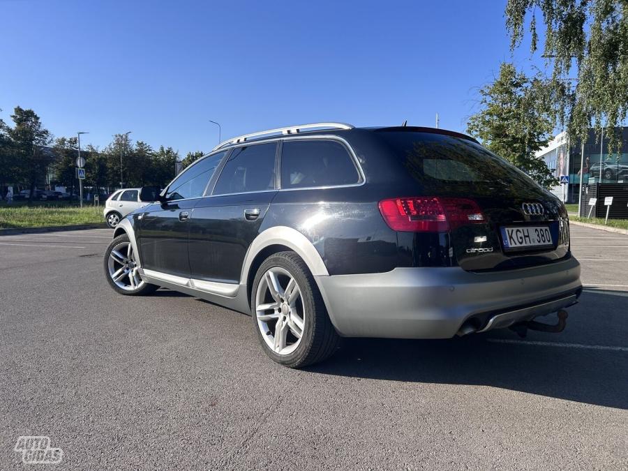 Melns Audi A6 Allroad 2007 Kauņa, ar dzinēja tilpumu 3.00 L un nobraukumu 295 tūkst. km par 4100 €, foto 6 vietnē AUTOMOTO.COM.LV