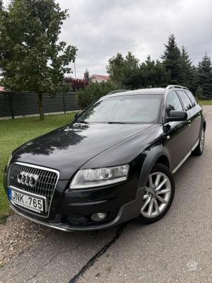 Black Audi A6 Allroad 2007 in Vilnius, with an engine capacity of 2.97 L and mileage of 368 thousand km for 2350 €, photo  on AUTOMOTO.COM.LV