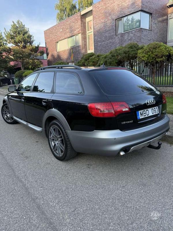 Black Audi A6 Allroad 2007 in Vilnius, with an engine capacity of 2.97 L and mileage of 309 thousand km for 3350 €, photo 6 on AUTOMOTO.COM.LV
