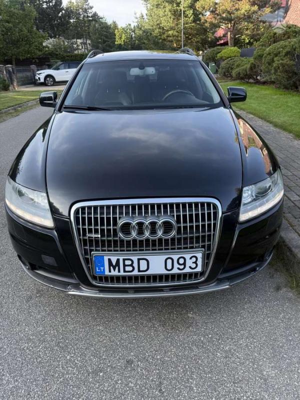 Black Audi A6 Allroad 2007 in Vilnius, with an engine capacity of 2.97 L and mileage of 309 thousand km for 3350 €, photo 8 on AUTOMOTO.COM.LV