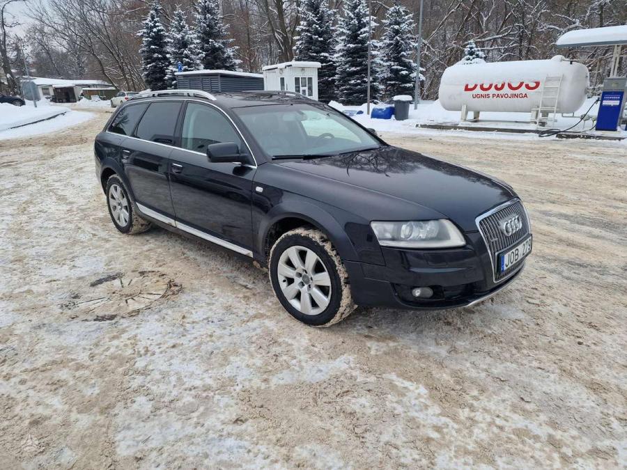 Melns Audi A6 Allroad 2008 Varėna, ar dzinēja tilpumu 2.97 L un nobraukumu 291 tūkst. km par 2700 €, foto 2 vietnē AUTOMOTO.COM.LV