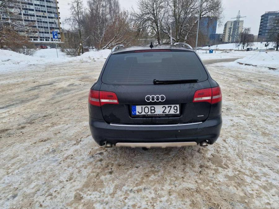 Melns Audi A6 Allroad 2008 Varėna, ar dzinēja tilpumu 2.97 L un nobraukumu 291 tūkst. km par 2700 €, foto 6 vietnē AUTOMOTO.COM.LV
