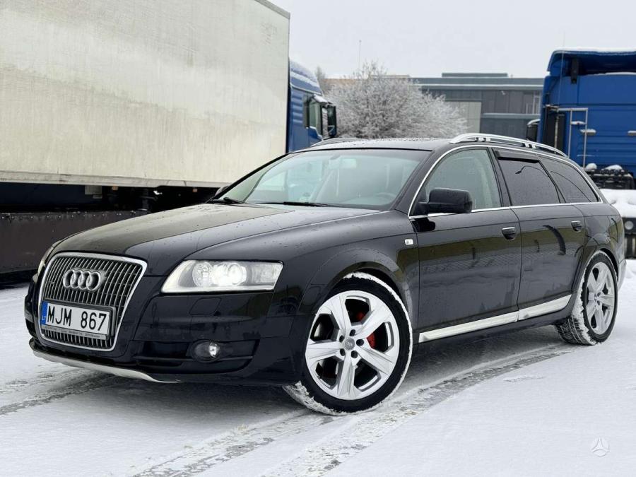 Melns Audi A6 Allroad 2008 Kauņa, ar dzinēja tilpumu 2.97 L un nobraukumu 312 tūkst. km par 5950 €, foto 2 vietnē AUTOMOTO.COM.LV