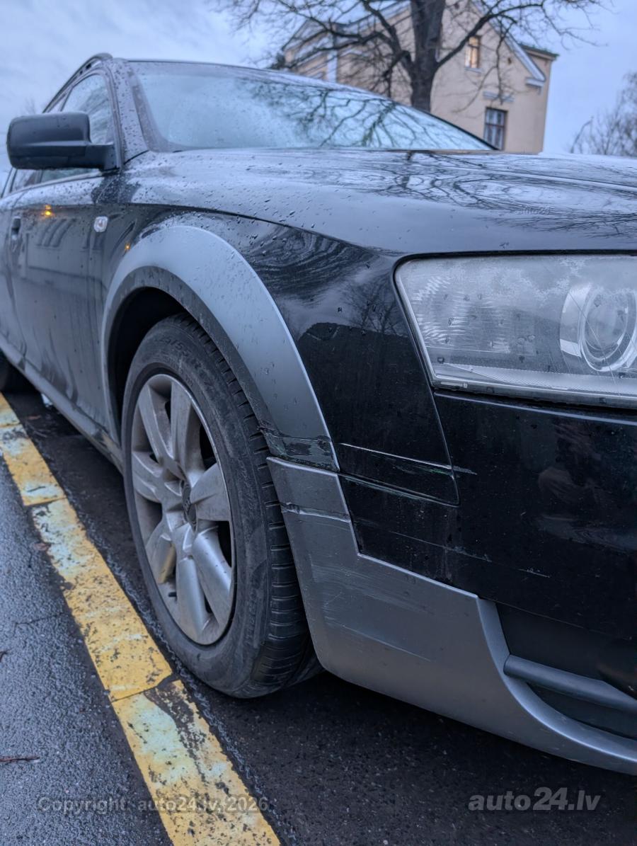 Black Audi A6 Allroad 2008 in Tartu, with an engine capacity of 3.00 L and mileage of 399 thousand km for 5250 €, photo 8 on AUTOMOTO.COM.LV
