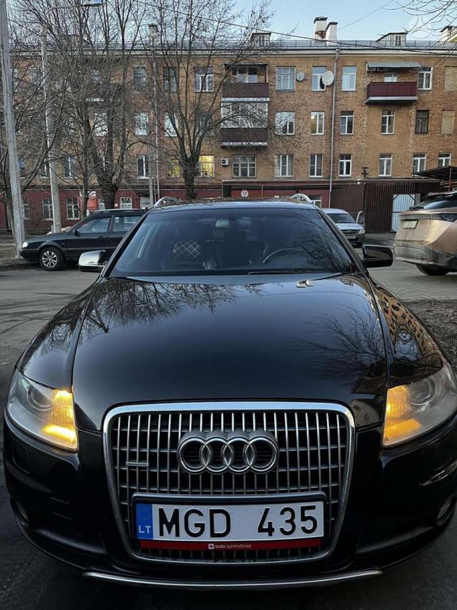 Melns Audi A6 Allroad 2008 Viļņa, ar dzinēja tilpumu 2.97 L un nobraukumu 378 tūkst. km par 3800 €, foto 1 vietnē AUTOMOTO.COM.LV