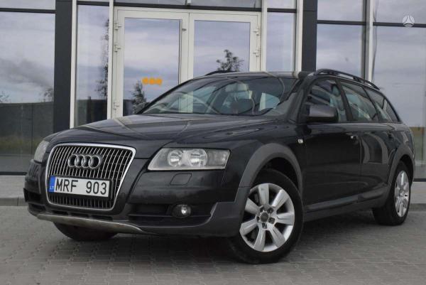 Black Audi A6 Allroad 2008 in Vilnius, with an engine capacity of 2.97 L and mileage of 341 thousand km for 4150 €, photo 3 on AUTOMOTO.COM.LV