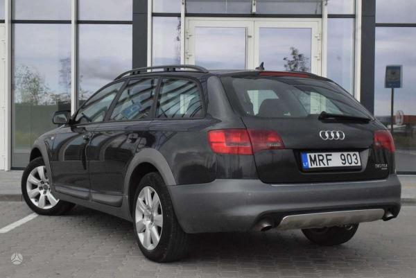 Black Audi A6 Allroad 2008 in Vilnius, with an engine capacity of 2.97 L and mileage of 341 thousand km for 4150 €, photo 4 on AUTOMOTO.COM.LV