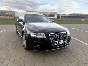 Melns Audi A6 Allroad 2008 Viļņa, ar dzinēja tilpumu 2.97 L un nobraukumu 243 tūkst. km par 6200 €, foto  vietnē AUTOMOTO.COM.LV