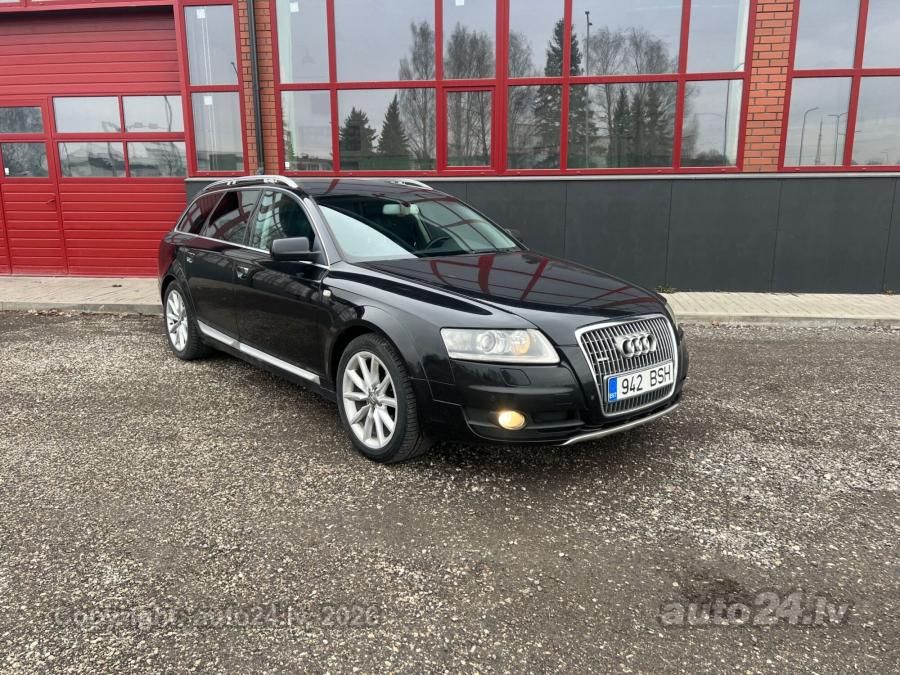 Black Audi A6 Allroad 2008 in Tallinn, with an engine capacity of 3.00 L and mileage of 345 thousand km for 4700 €, photo 1 on AUTOMOTO.COM.LV