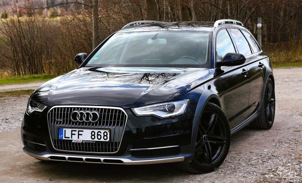 Black Audi A6 Allroad 2012 in Petrikaiciai, with an engine capacity of 3.00 L and mileage of 247 thousand km for 12499 €, photo 1 on AUTOMOTO.COM.LV