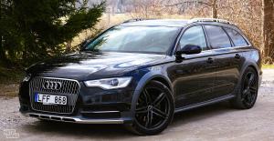 Black Audi A6 Allroad 2012 in Petrikaiciai, with an engine capacity of 3.00 L and mileage of 247 thousand km for 12499 €, photo 3 on AUTOMOTO.COM.LV