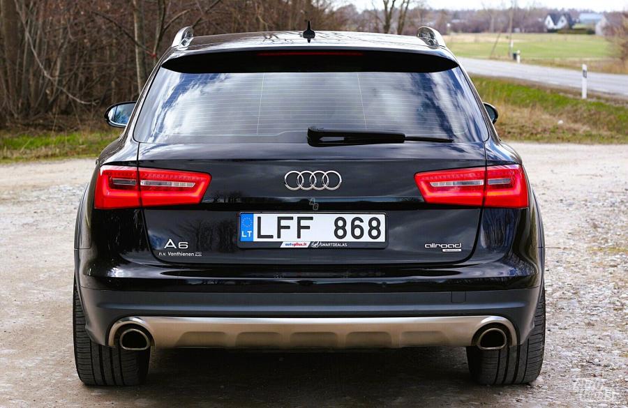 Black Audi A6 Allroad 2012 in Petrikaiciai, with an engine capacity of 3.00 L and mileage of 247 thousand km for 12499 €, photo 13 on AUTOMOTO.COM.LV