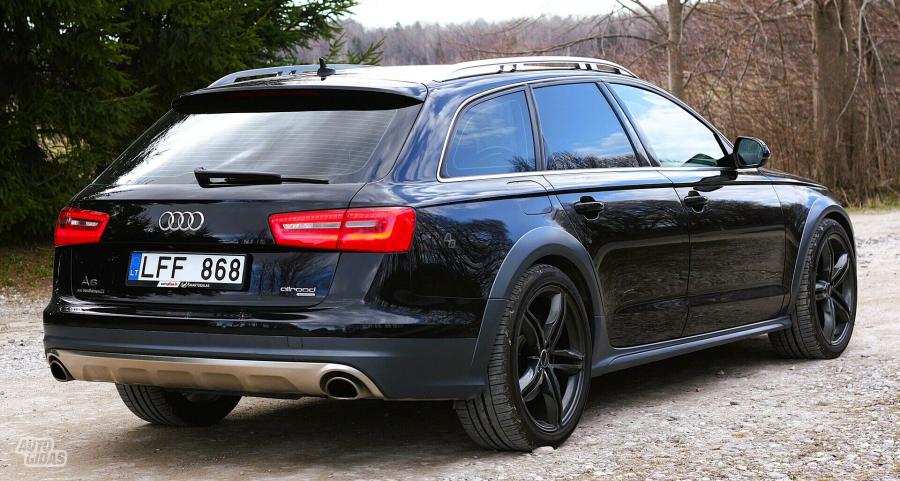 Black Audi A6 Allroad 2012 in Petrikaiciai, with an engine capacity of 3.00 L and mileage of 247 thousand km for 12499 €, photo 15 on AUTOMOTO.COM.LV