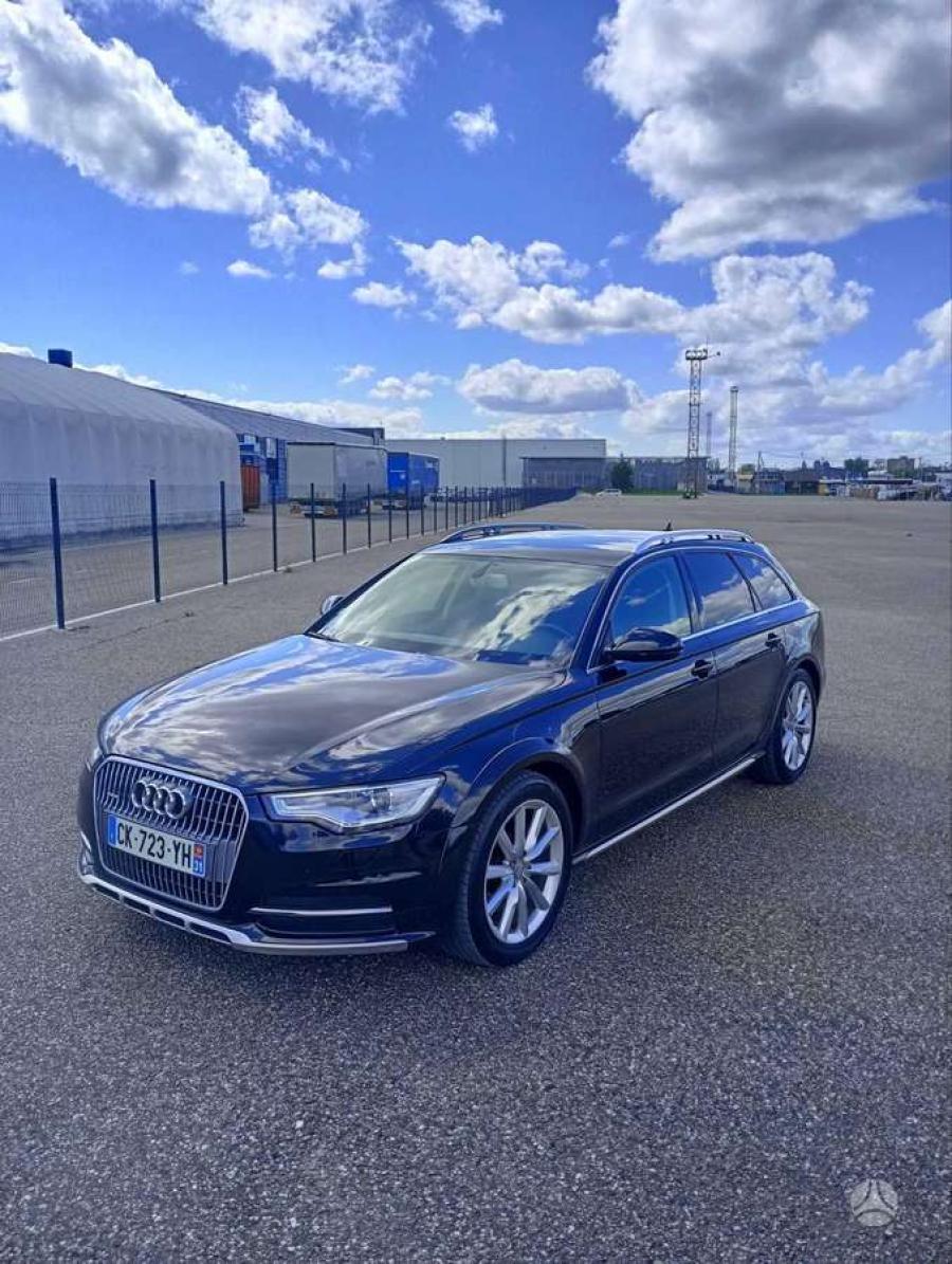 Melns Audi A6 Allroad 2012 Kauņa, ar dzinēja tilpumu 2.97 L un nobraukumu 300 tūkst. km par 9450 €, foto 1 vietnē AUTOMOTO.COM.LV