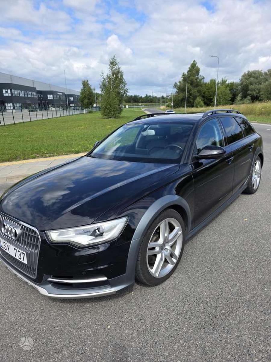 Black Audi A6 Allroad 2012 in Vilnius, with an engine capacity of 2.97 L and mileage of 324 thousand km for 10300 €, photo 4 on AUTOMOTO.COM.LV
