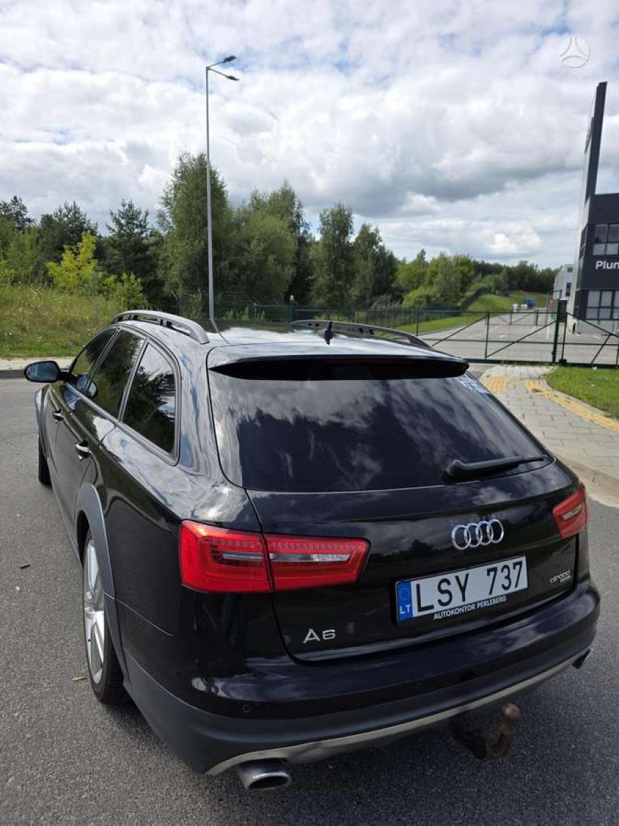 Black Audi A6 Allroad 2012 in Vilnius, with an engine capacity of 2.97 L and mileage of 324 thousand km for 10300 €, photo 6 on AUTOMOTO.COM.LV