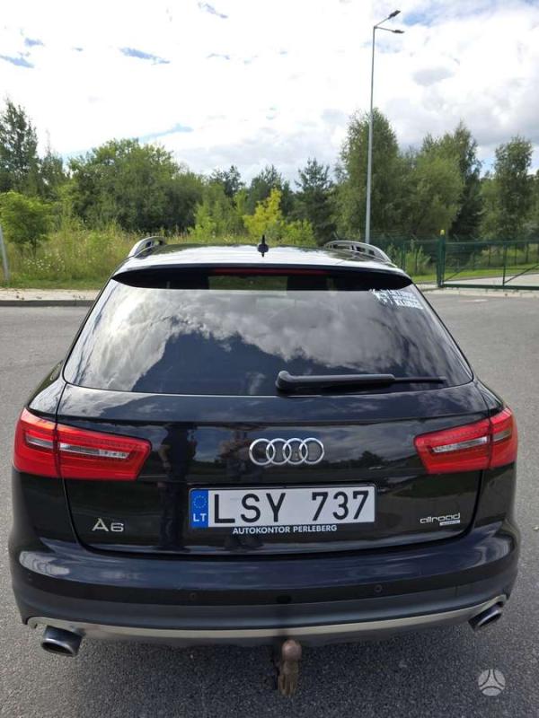 Black Audi A6 Allroad 2012 in Vilnius, with an engine capacity of 2.97 L and mileage of 324 thousand km for 10300 €, photo 6 on AUTOMOTO.COM.LV