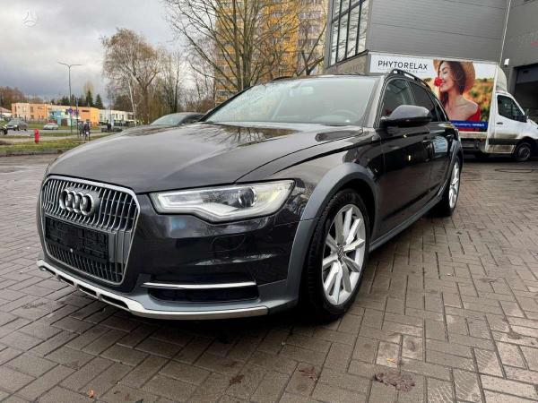 Black Audi A6 Allroad 2013 in Kaunas, with an engine capacity of 3.00 L and mileage of 268 thousand km for 12850 €, photo 6 on AUTOMOTO.COM.LV