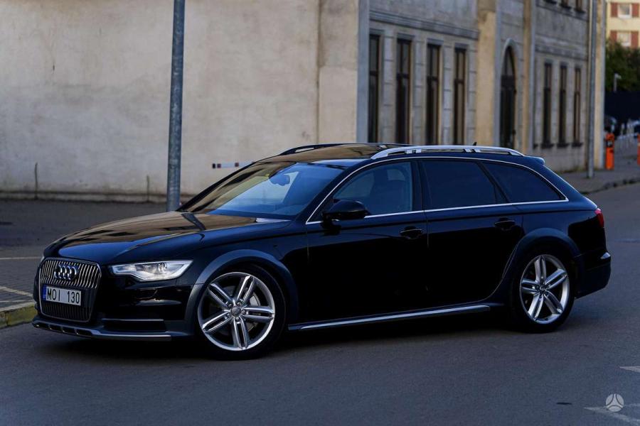 Black Audi A6 Allroad 2013 in Klaipeda, with an engine capacity of 2.97 L and mileage of 350 thousand km for 12300 €, photo 12 on AUTOMOTO.COM.LV