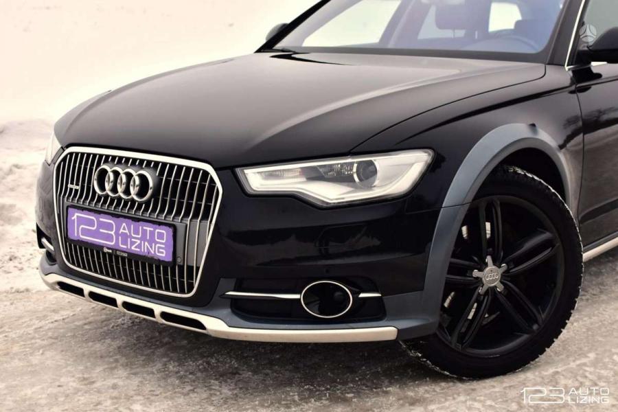 Black Audi A6 Allroad 2013 in Kretinga, with an engine capacity of 3.00 L and mileage of 256 thousand km for 13999 €, photo 4 on AUTOMOTO.COM.LV