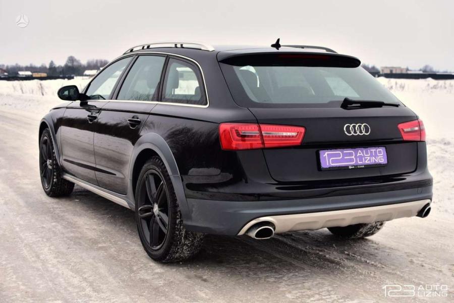 Black Audi A6 Allroad 2013 in Kretinga, with an engine capacity of 3.00 L and mileage of 256 thousand km for 13999 €, photo 7 on AUTOMOTO.COM.LV