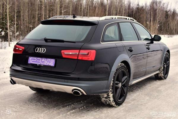 Black Audi A6 Allroad 2013 in Kretinga, with an engine capacity of 3.00 L and mileage of 256 thousand km for 13999 €, photo 10 on AUTOMOTO.COM.LV